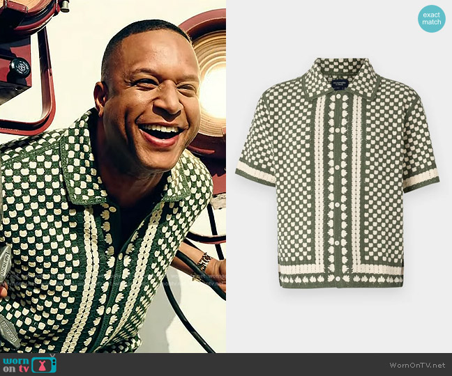 WornOnTV: Craig Melvin’s green check knit shirt on Today | Clothes and ...