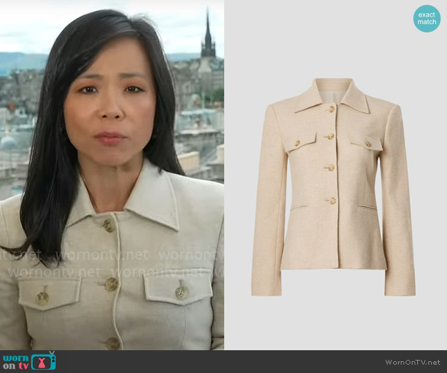 WornOnTV: Weijia Jiang’s beige jacket on CBS Mornings | Weijia Jiang ...