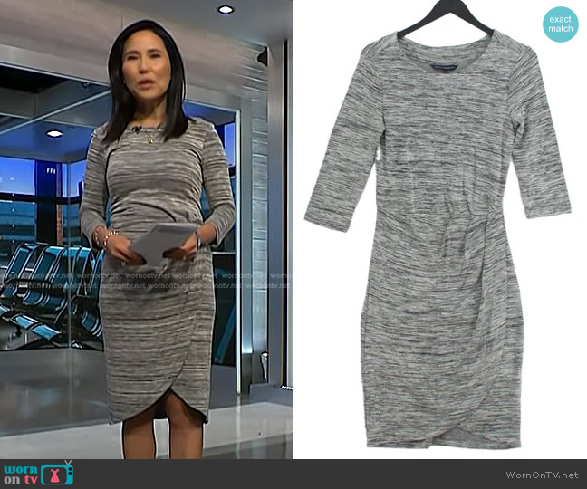 WornOnTV: vicky’s grey space dye tulip hem dress on NBC News Daily ...