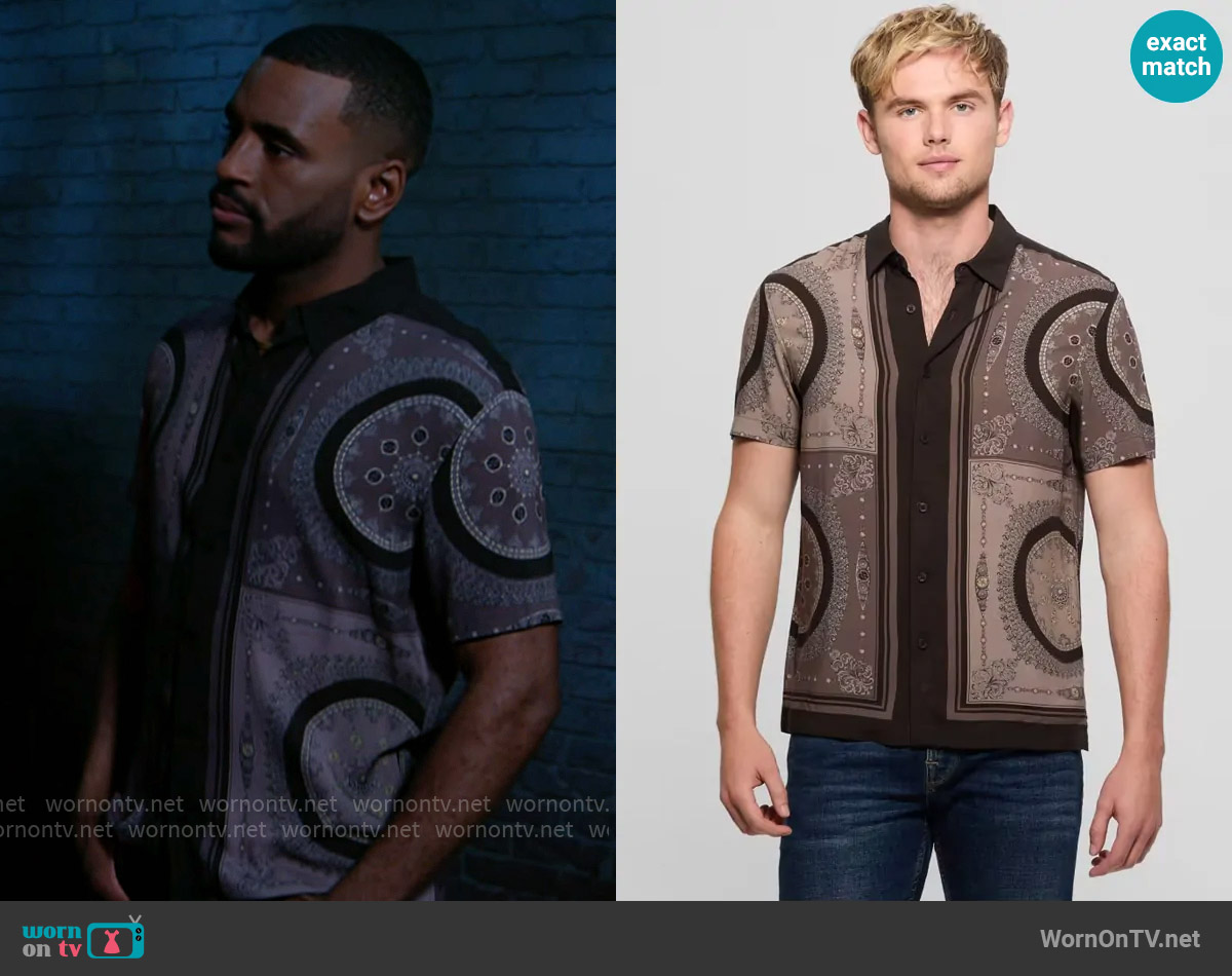 WornOnTV: Andre’s printed shirt on Beyond the Gates | Sean Freeman ...