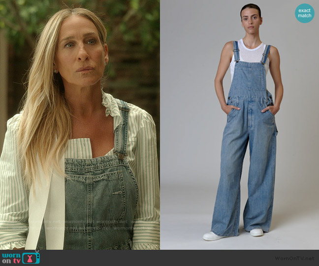 WornOnTV: Carrie’s denim overalls on And Just Like That | Sarah Jessica Parker | Clothes and ...