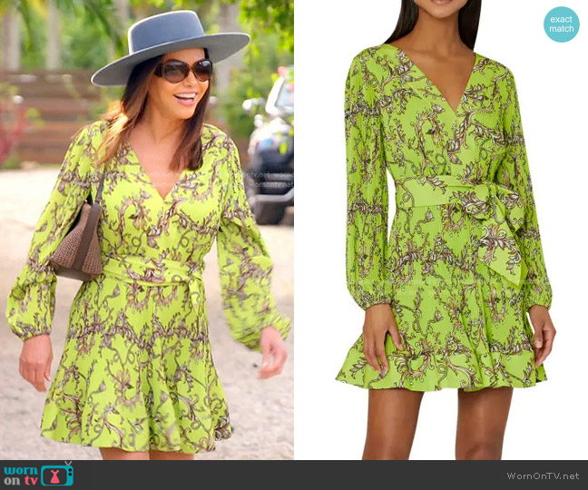 WornOnTV: Adriana’s yellow print pleated mini dress on The Real ...