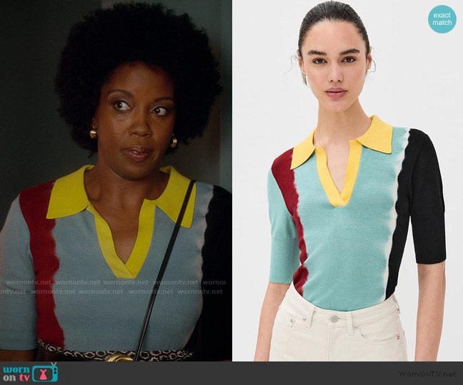 WornOnTV: Colorblock dye polo on And Just Like That | Clothes and ...