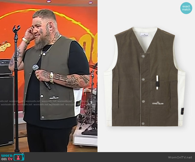 WornOnTV: Rag’n’Bone Man’s military green vest on Today | Clothes and ...