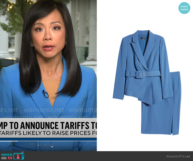 WornOnTV: Weijia Jiang’s blue belted blazer on CBS Mornings | Weijia Jiang | Clothes and ...