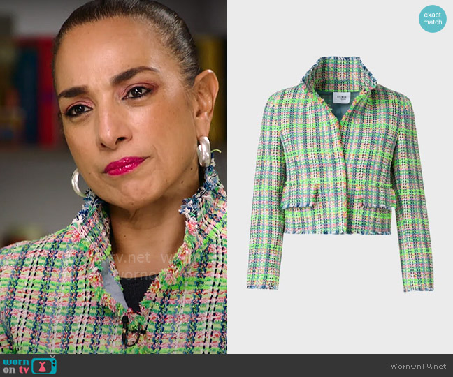 WornOnTV: Michelle Miller’s multi-color tweed jacket on CBS Mornings ...