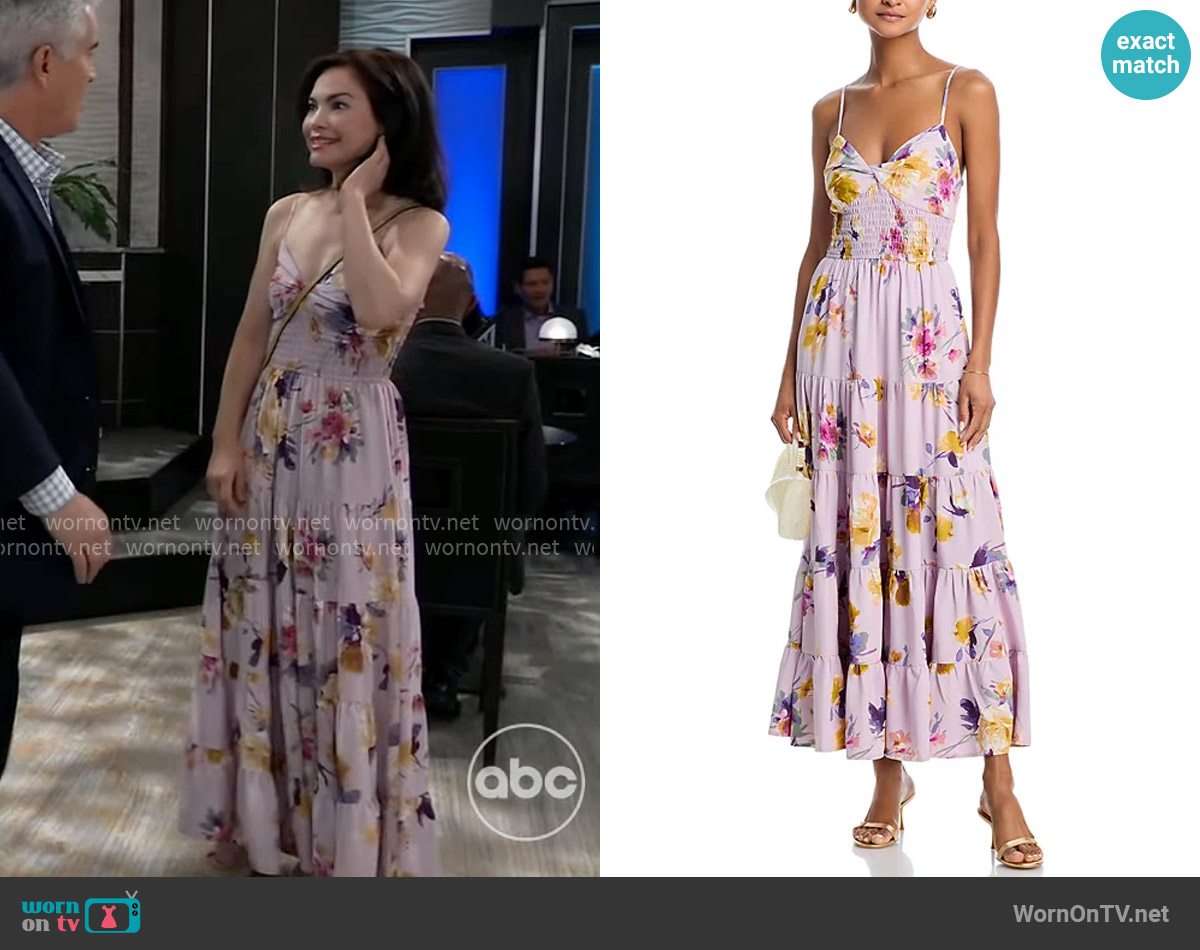 WornOnTV: Elizabeth’s floral maxi dress on General Hospital | Rebecca ...
