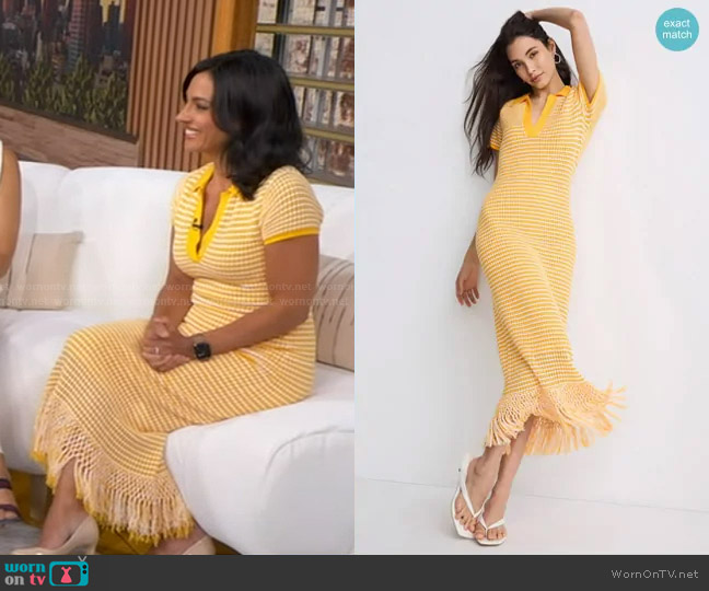 WornOnTV: Dr. Tara Narula’s yellow knit polo dress on Good Morning America | Dr. Tara Narula ...