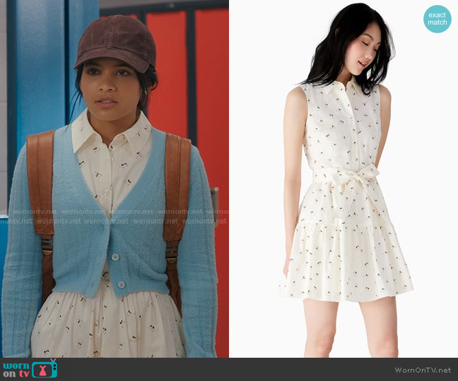 WornOnTV: Jackie’s white bee print dress on My Life with the Walter ...