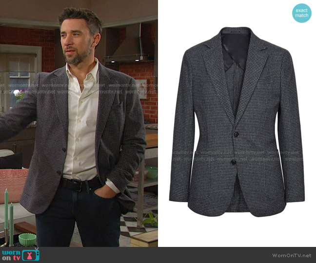 WornOnTV: Chad’s grey houndstooth blazer on Days of our Lives | Billy ...