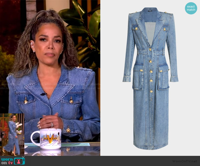 WornOnTV: Sunny’s denim dress on The View | Sunny Hostin | Clothes and Wardrobe from TV