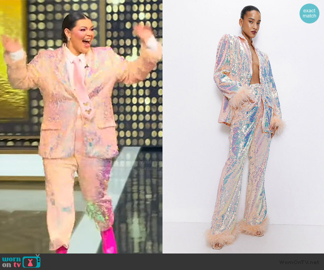 WornOnTV: Tiffany Baira’s sequin blazer and pants on Tamron Hall Show ...