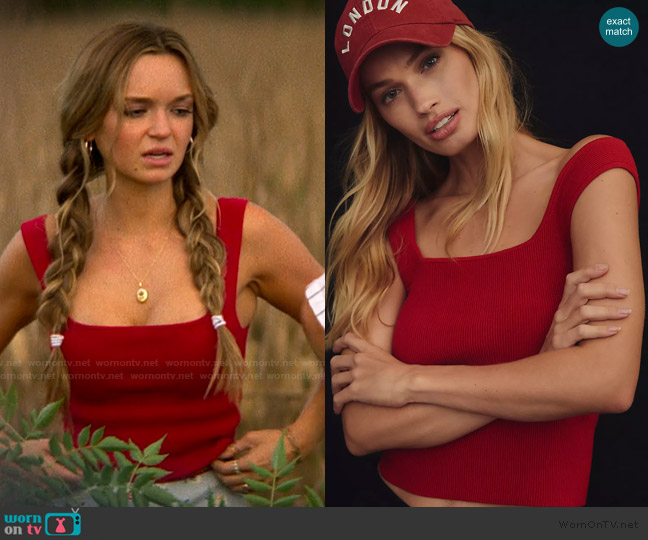 WornOnTV: Sophia’s red tank and floral skirt on The Runarounds | Lilah ...