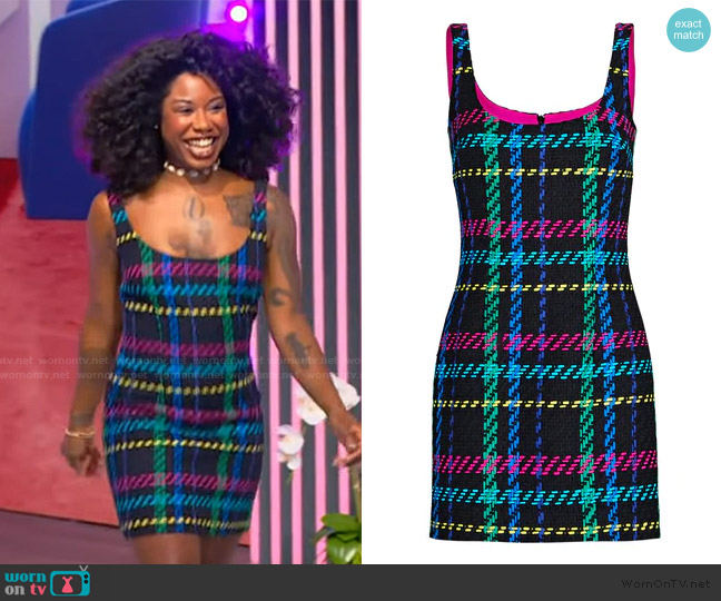 WornOnTV: Dre’s plaid tank mini dress on Tamron Hall Show | Clothes and ...