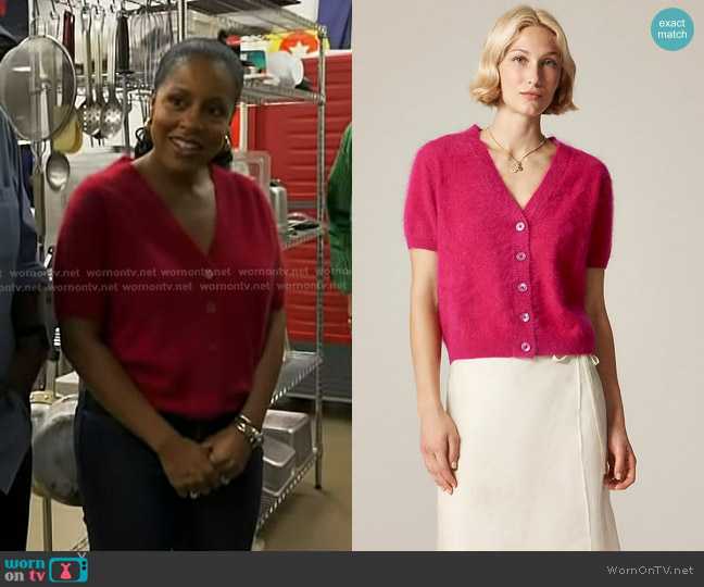 WornOnTV: Sheinelle’s pink short sleeve cardigan on Today | Sheinelle ...