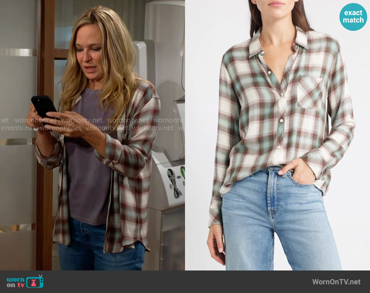 WornOnTV: Sharon’s plaid shirt on The Young and the Restless | Sharon ...