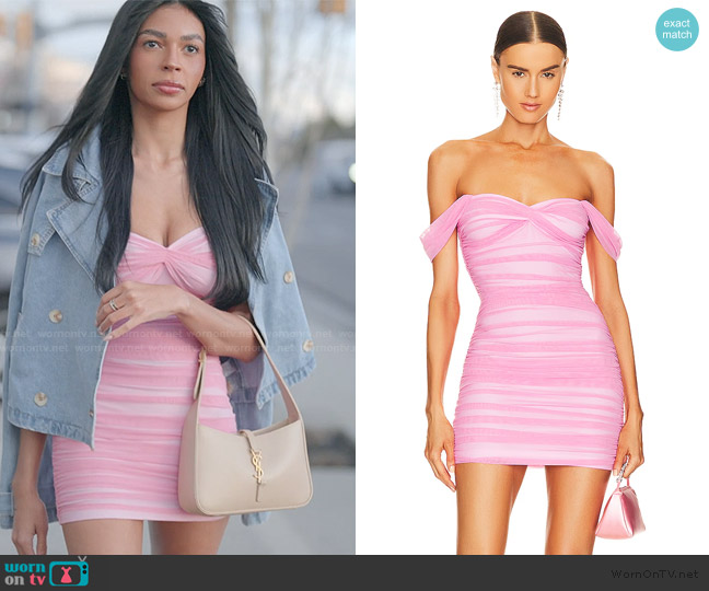 WornOnTV: Layla’s pink off shoulder dress and jacket on The Secret ...