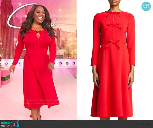 WornOnTV: Sherri’s red bow detail dress on Sherri | Sherri Shepherd ...