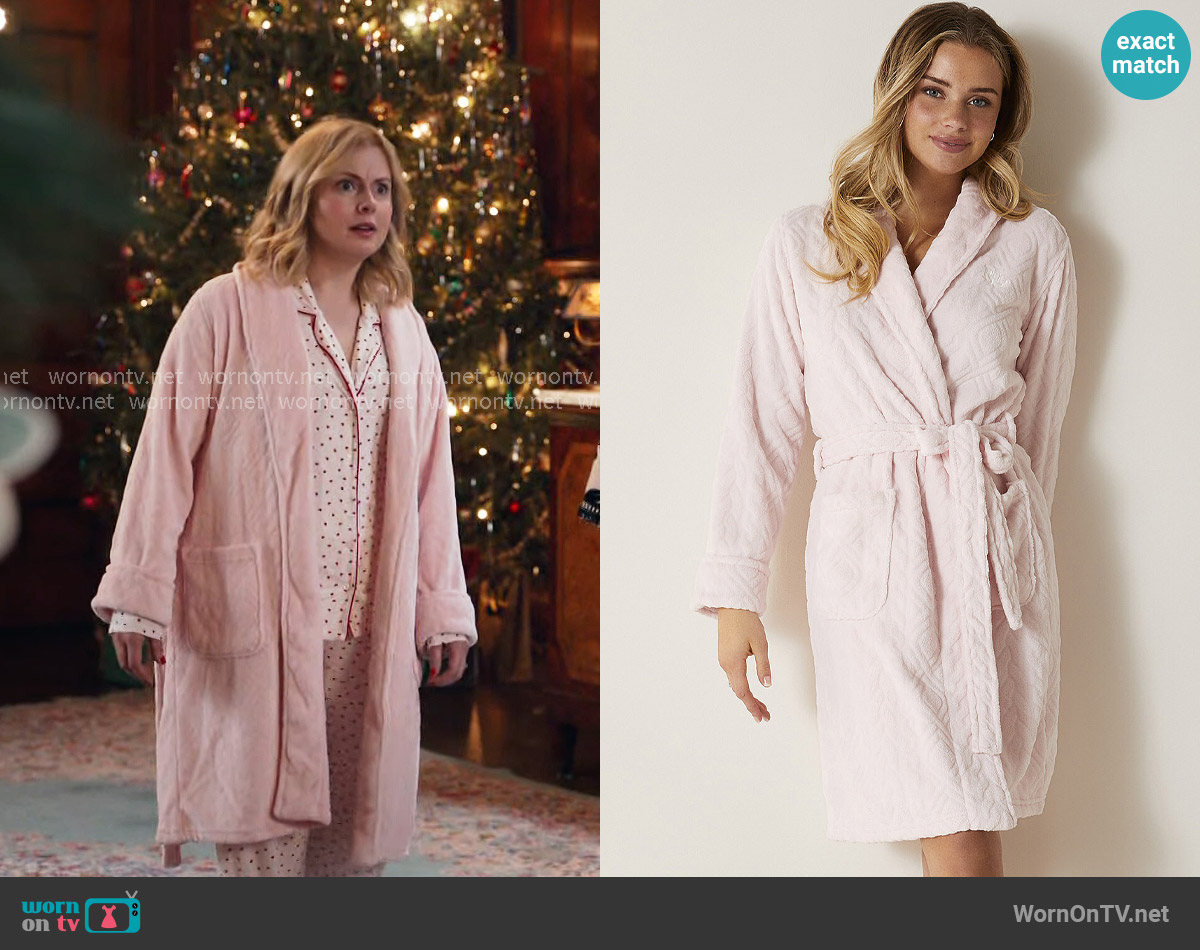 WornOnTV: Sam’s pink plush robe on Ghosts | Rose McIver | Clothes and ...