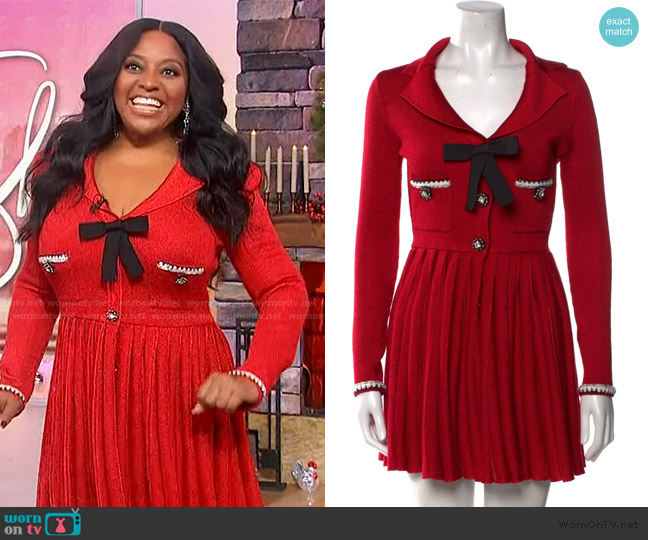 WornOnTV: Sherri’s red bow front dress on Sherri | Sherri Shepherd ...