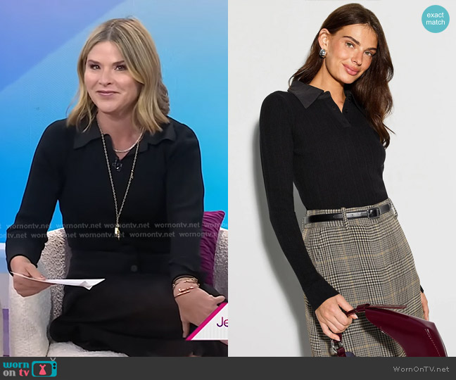 WornOnTV: Jenna’s black polo top and pleated skirt on Today | Jenna ...