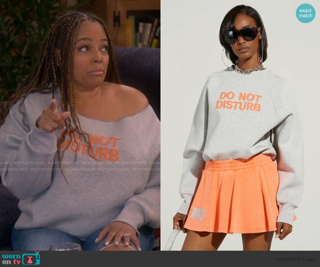 WornOnTV: Regina’s gray sweatshirt on The Upshaws | Kim Fields ...