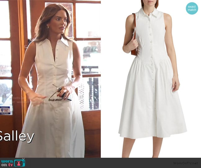 WornOnTV: Salley’s white sleeveless shirtdress on Southern Charm ...