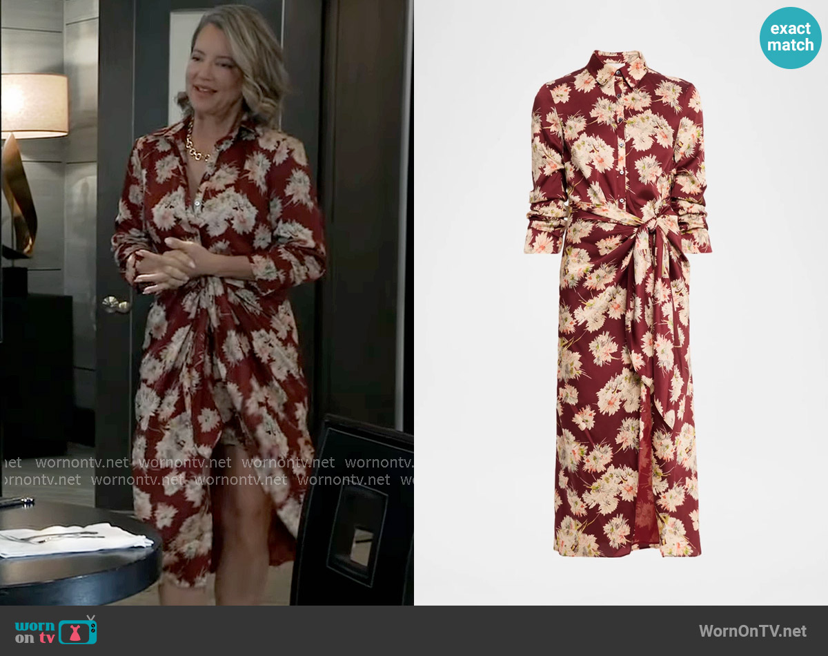 WornOnTV: Nina’s red floral shirtdress on General Hospital | Cynthia ...