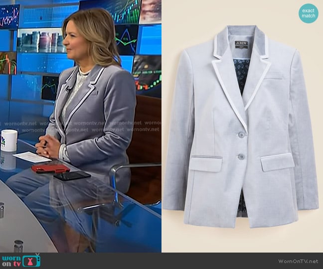 WornOnTV: Christine Romans’ grey velvet suit on NBC News Daily ...