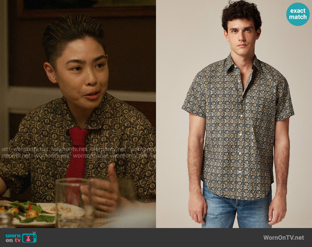 WornOnTV: Nico’s geometric print shirt on Will Trent | Clothes and ...