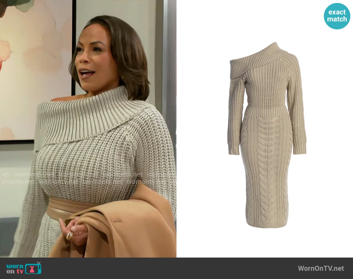 WornOnTV: Nicole’s asymmetric sweater dress on Beyond the Gates ...