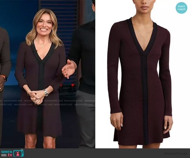 WornOnTV: Kit’s burgundy mini dress on Access Hollywood | Kit Hoover ...