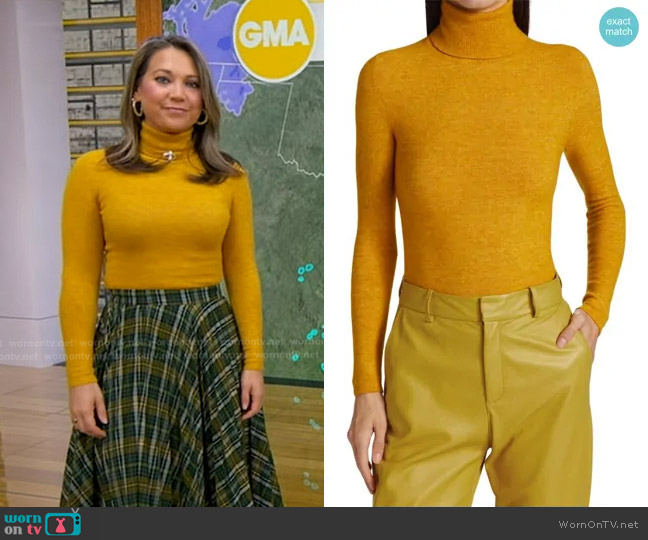 WornOnTV: Ginger’s yellow turtleneck sweater and green plaid skirt on ...