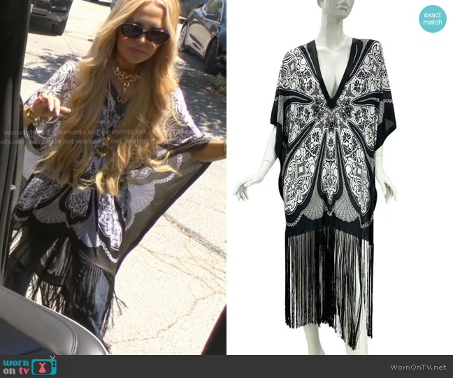 WornOnTV: Rachel’s black print fringed top on The Real Housewives of ...